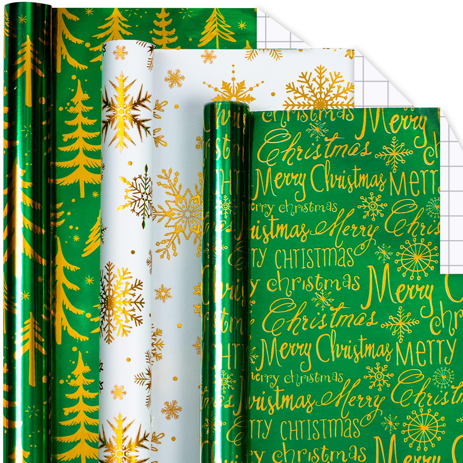 Amazon.com: Yarcony Christmas Gift Wrapping Paper Roll - 17Inch x ...