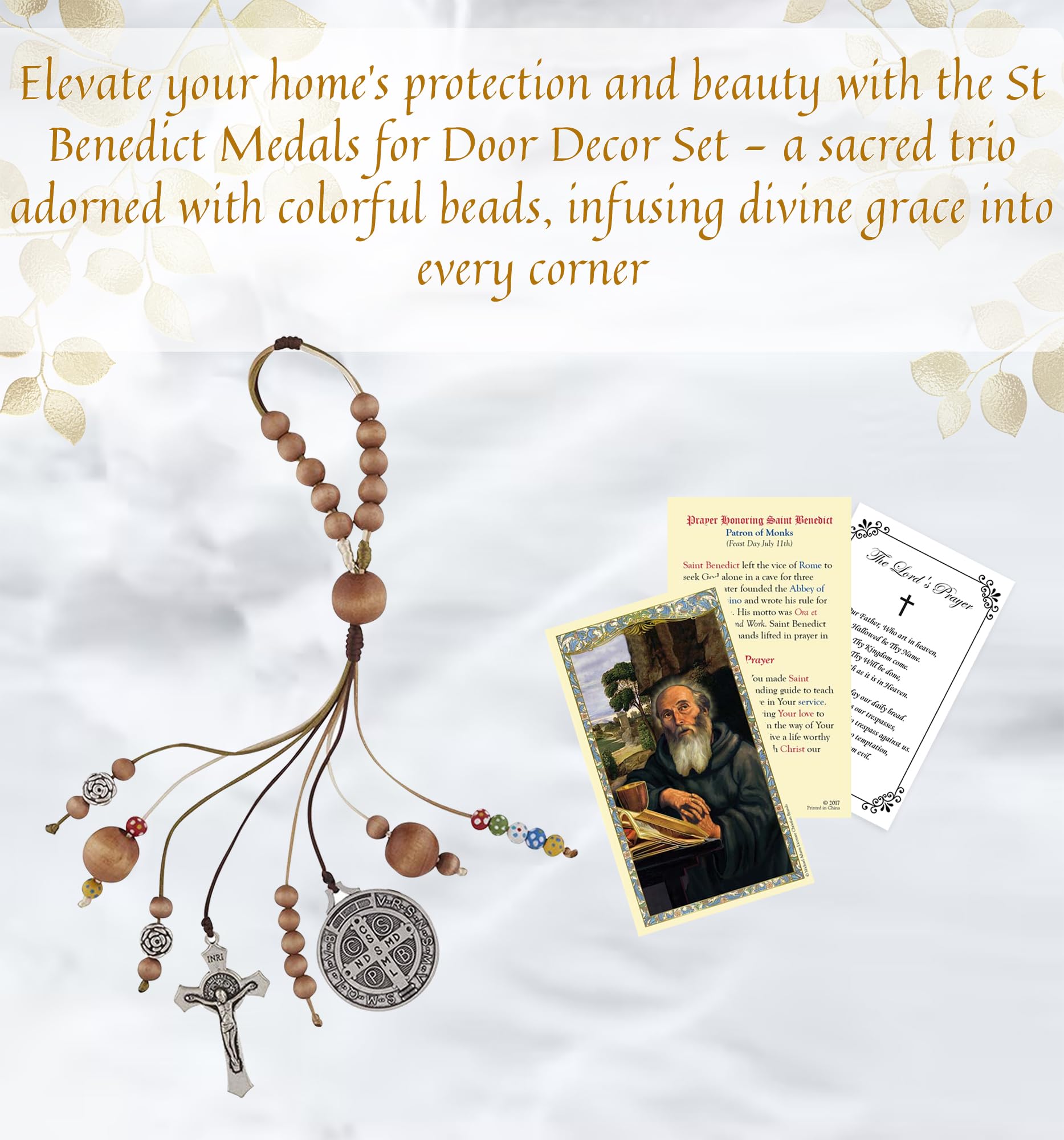 St Benedict Medals For Door With Medalla Milagrosa Prayer Cards Home ...