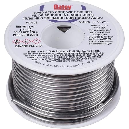 Alpha Fry AM22406 Cookson Elect 40/60 Acid Core Solder - - Amazon.com