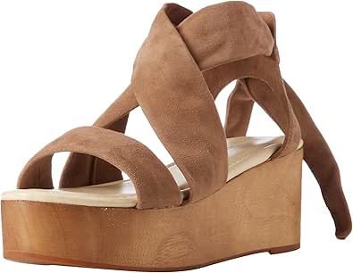 Amazon.com | Madison Harding Women's Janeane, Tan, 5 M US | Platforms ...