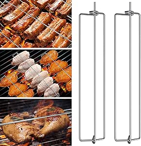 Amazon.com: Chicken Wings Rack, 2024 New BBQ Fork Wing Rails for ...