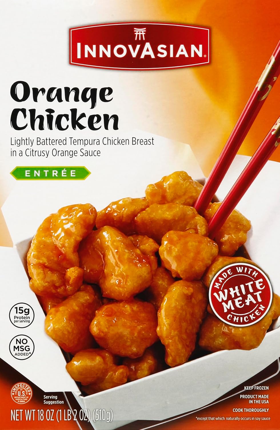 Amazon.com: Innovasian, Orange Chicken, 18 oz. (Frozen) : Grocery ...