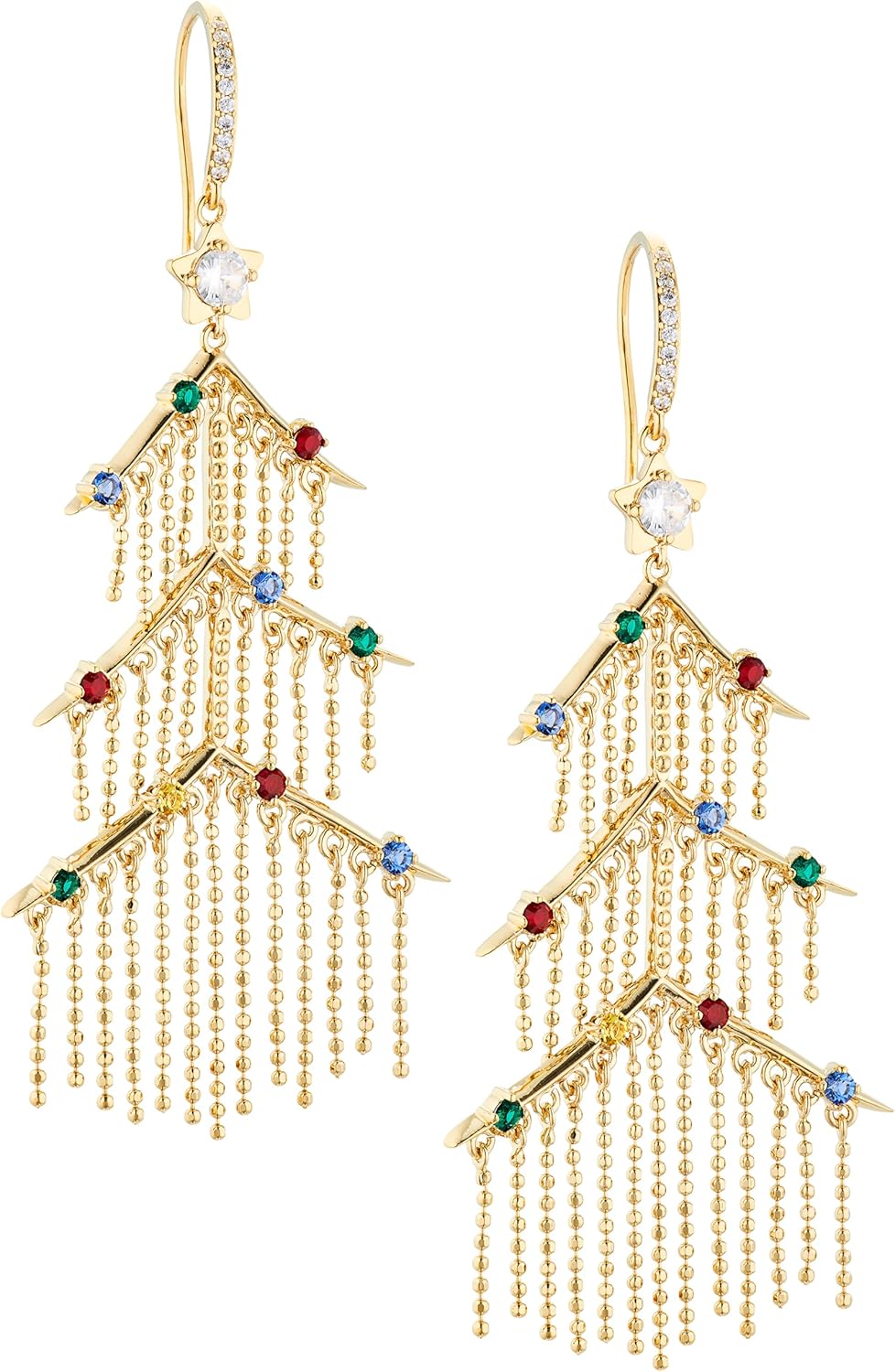 Amazon.com: NADRI Christmas Earrings for Women - Tinsel Tree- Christmas ...