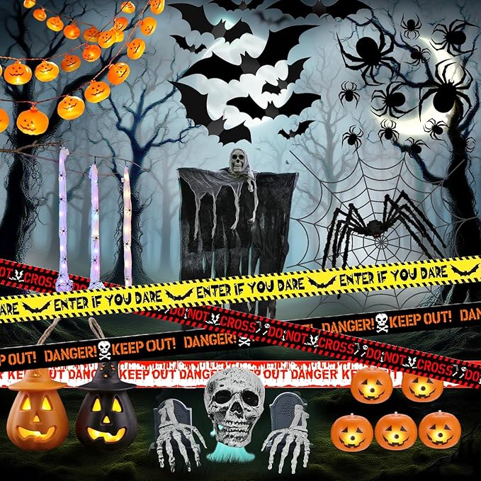 Halloween Party Decorations Halloween Decoration Set with Bats Spiders ...