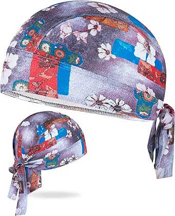 Amazon.com: Head Wraps Cycling Caps Dew Rag Skull Caps Beanie Cap Do ...