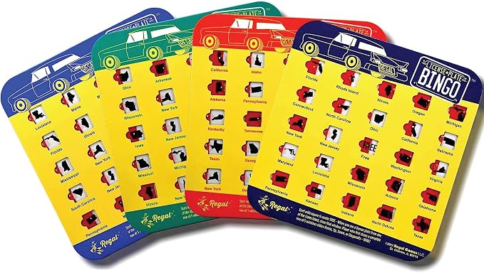 Amazon.com: Regal Games - Original Interstate Highway Travel Bingo Set ...