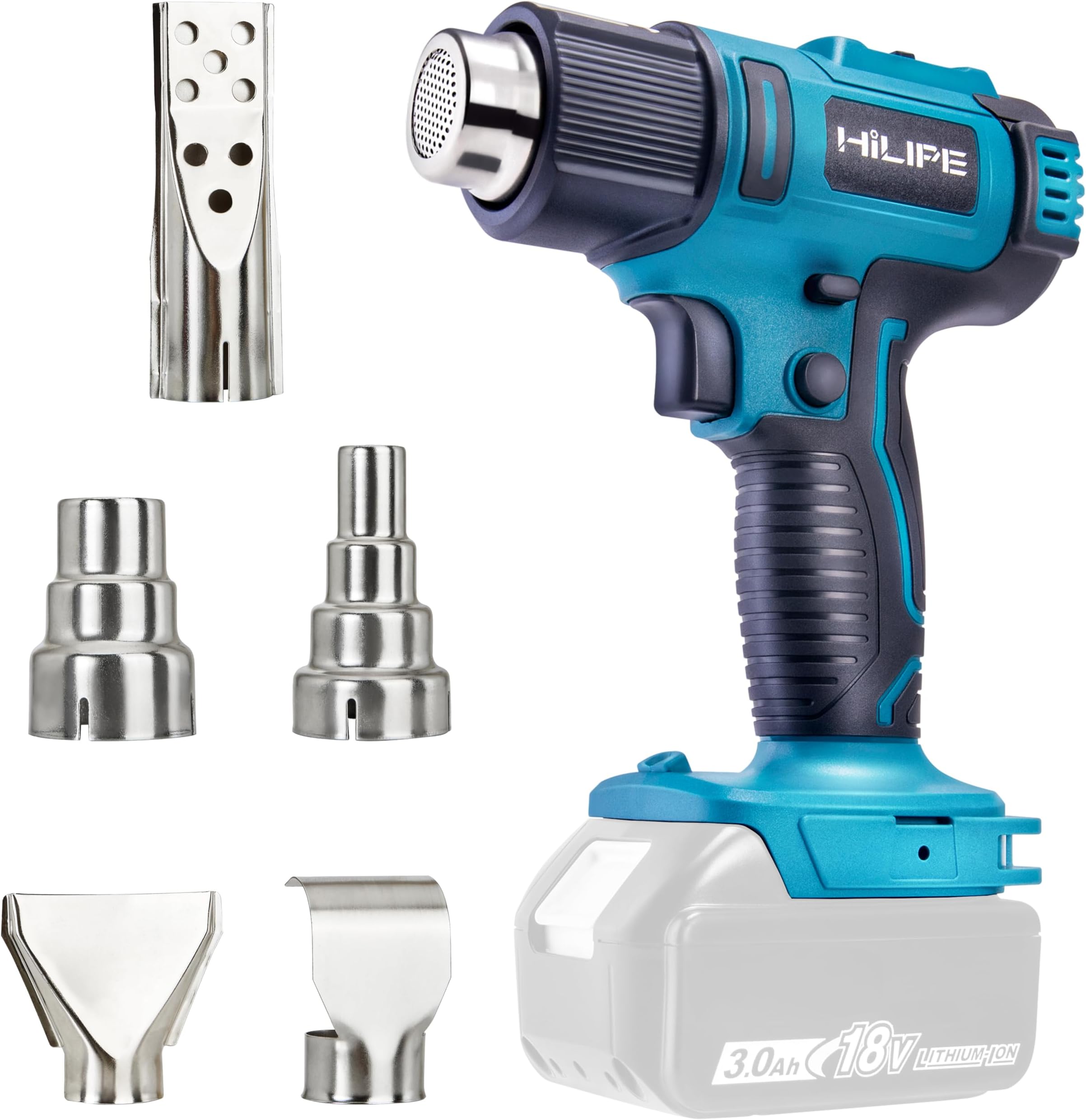 ROKKNION Cordless Heat Gun for Dewalt 20v Battery, Heat Gun with LCD ...