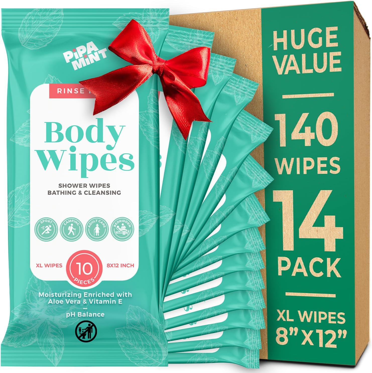 Amazon.com: Nurture XL Ultra Thick Body Wipes for Adults w/Aloe | 40 ...