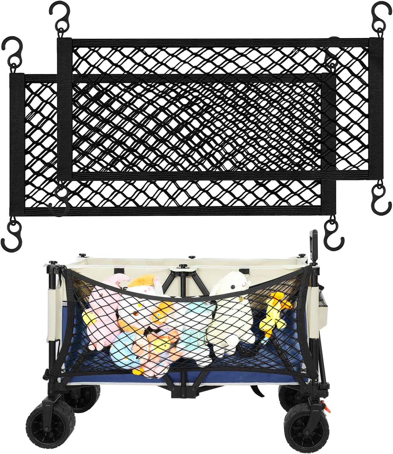Amazon.com: Raynesys Heavy Duty Wagon Cargo Net, Double-layer Wagon ...