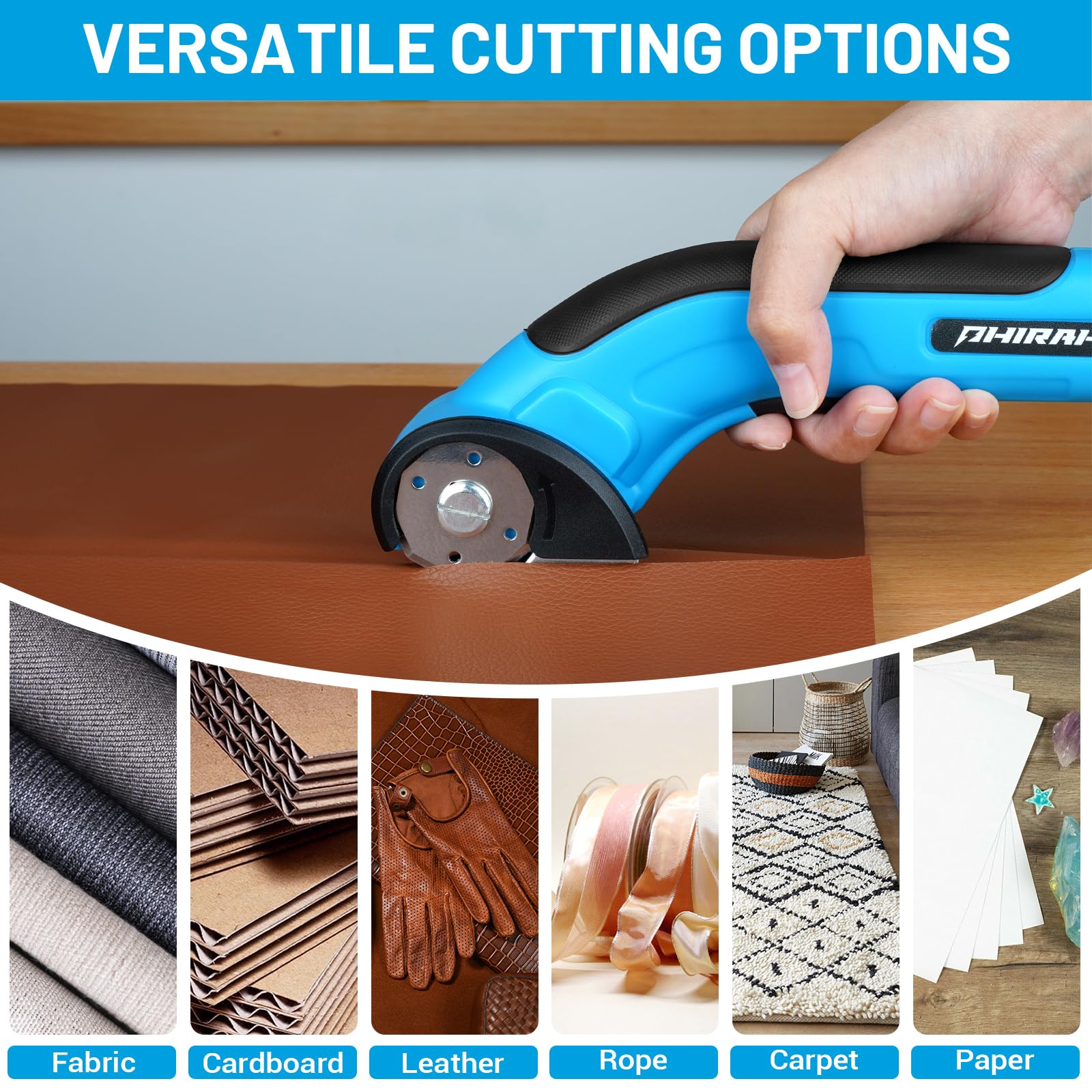 Snapklik.com : PHIRAH Cordless Cardboard Cutter, 4V Electric Scissors ...