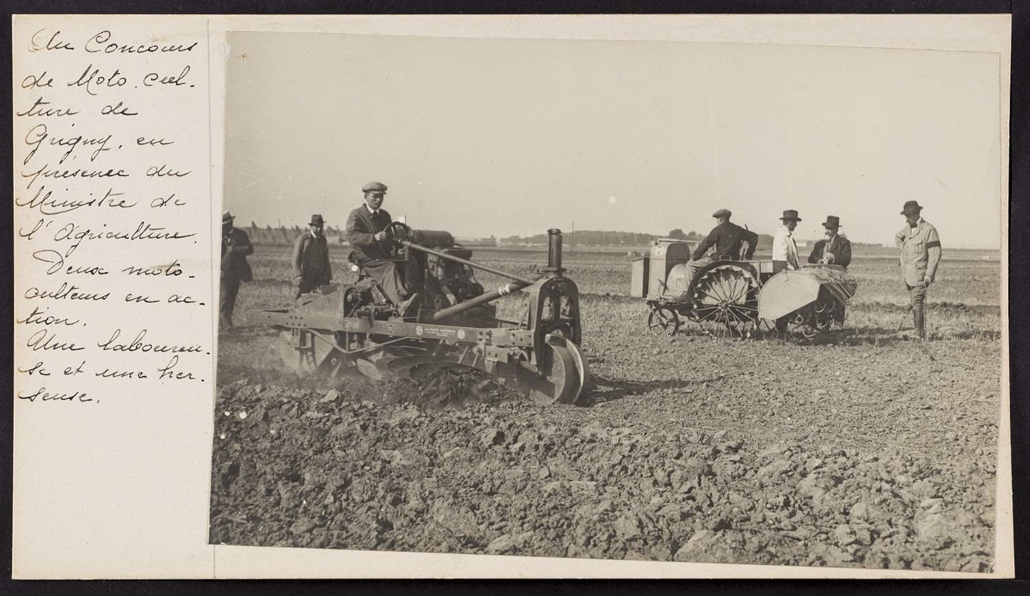 POSTER Concours moto-culture Grigny, présence ministre agriculture ...