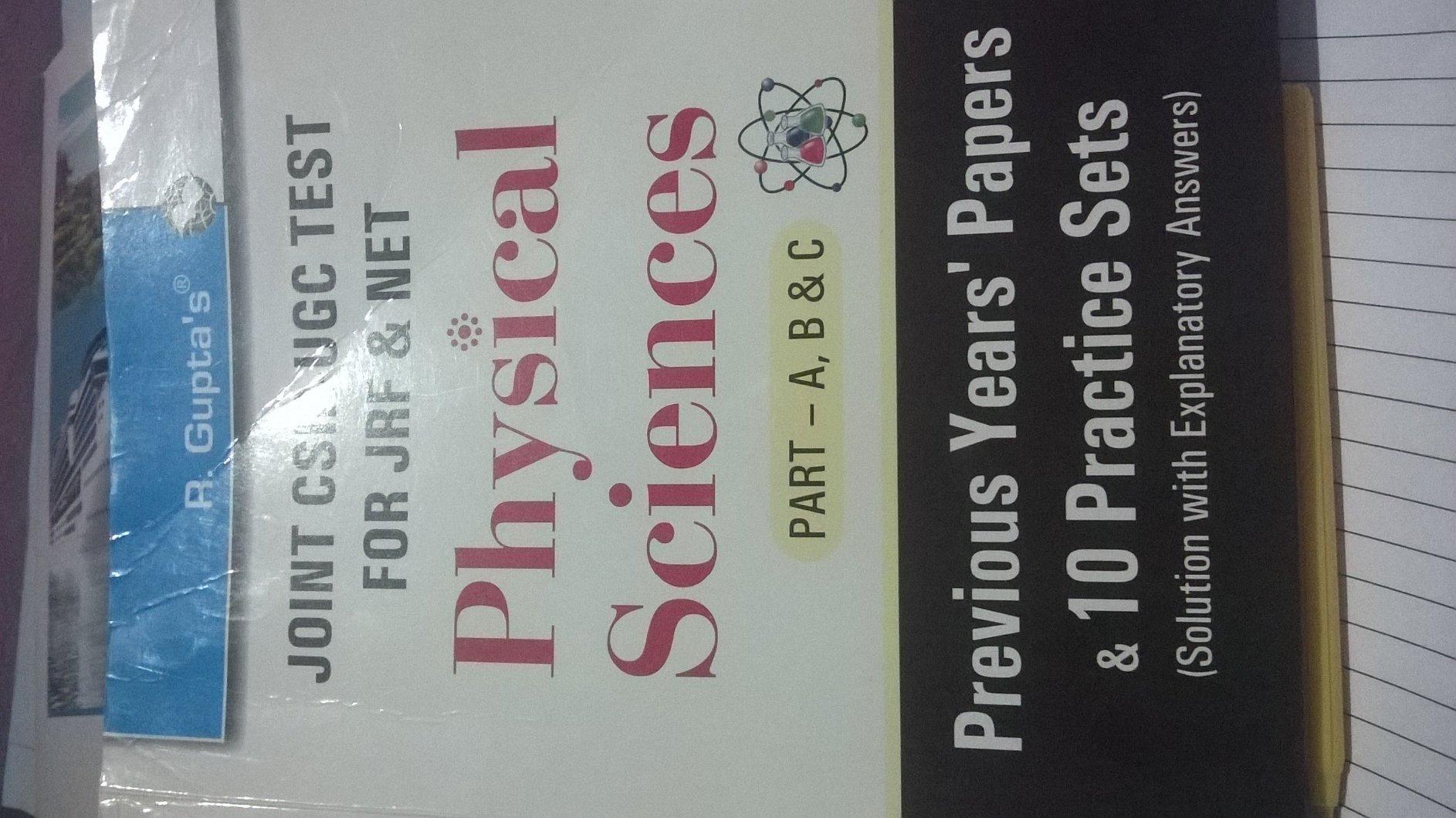 Buy Joint CSIR-UGC Test for JRF & NET Physical Sciences (Part-A, B & C ...