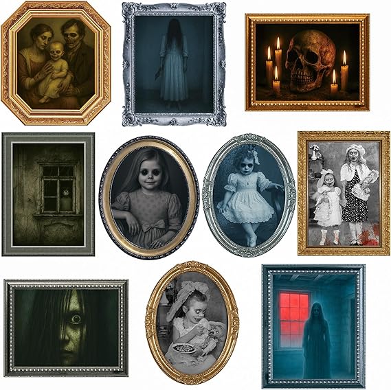 Amazon.com: Halloween Decorations Indoor Scary Wall Decor, 10Piece ...