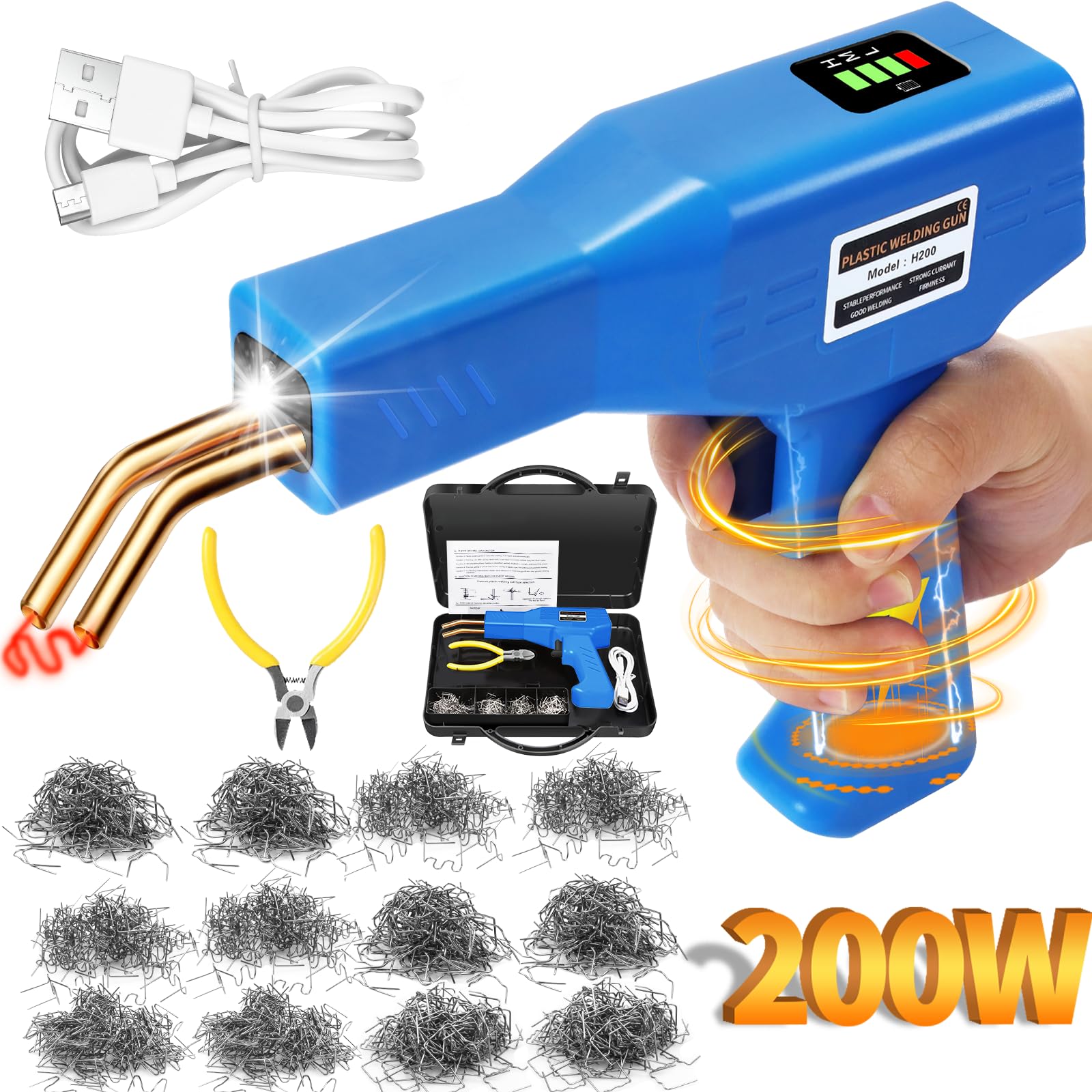 200W Plastic Welding Kit, Cordless Plastic Welder, Plastic Welding ...