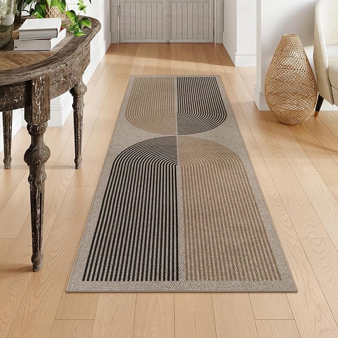 Amazon.com: Lahome Modern Rainbow Easy Jute Rug, 2x6 Kitchen Runner ...