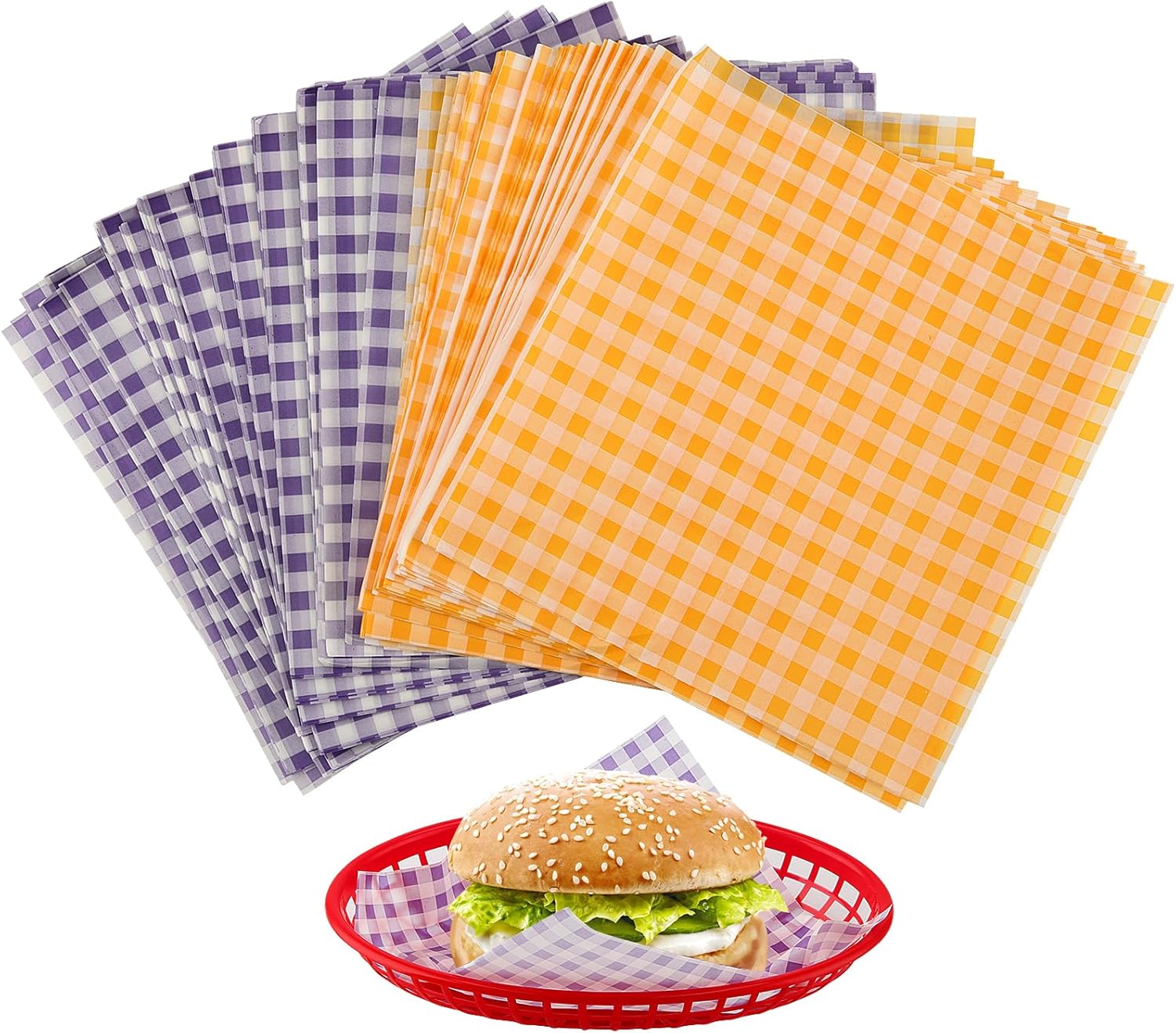 Amazon.com: HOIGON 1000 Pcs 7 x 7 Inch Wax Paper Sheets, Greaseproof ...