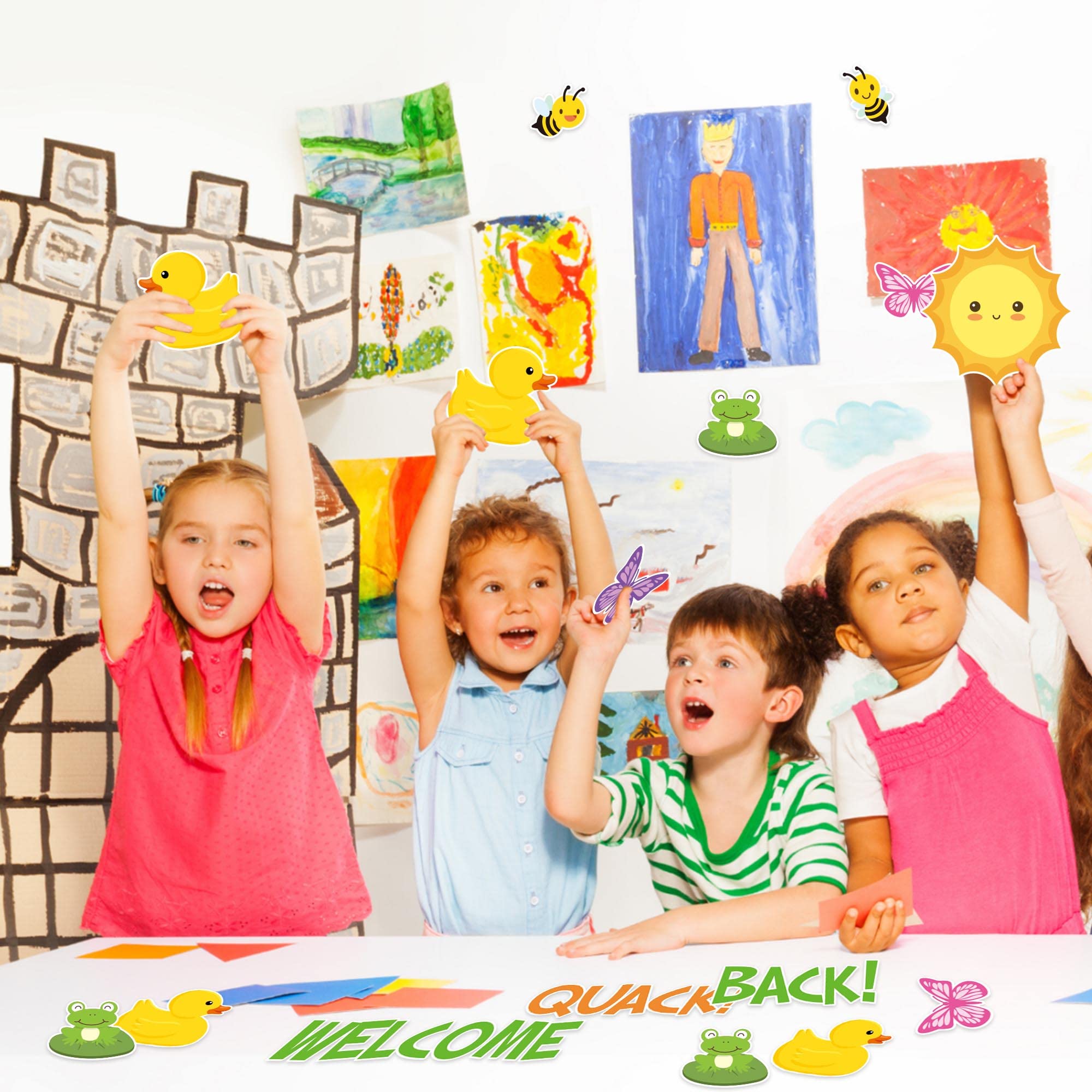 Snapklik.com : 59Pcs Duck Bulletin Board Cutouts Quack Welcome Back To ...