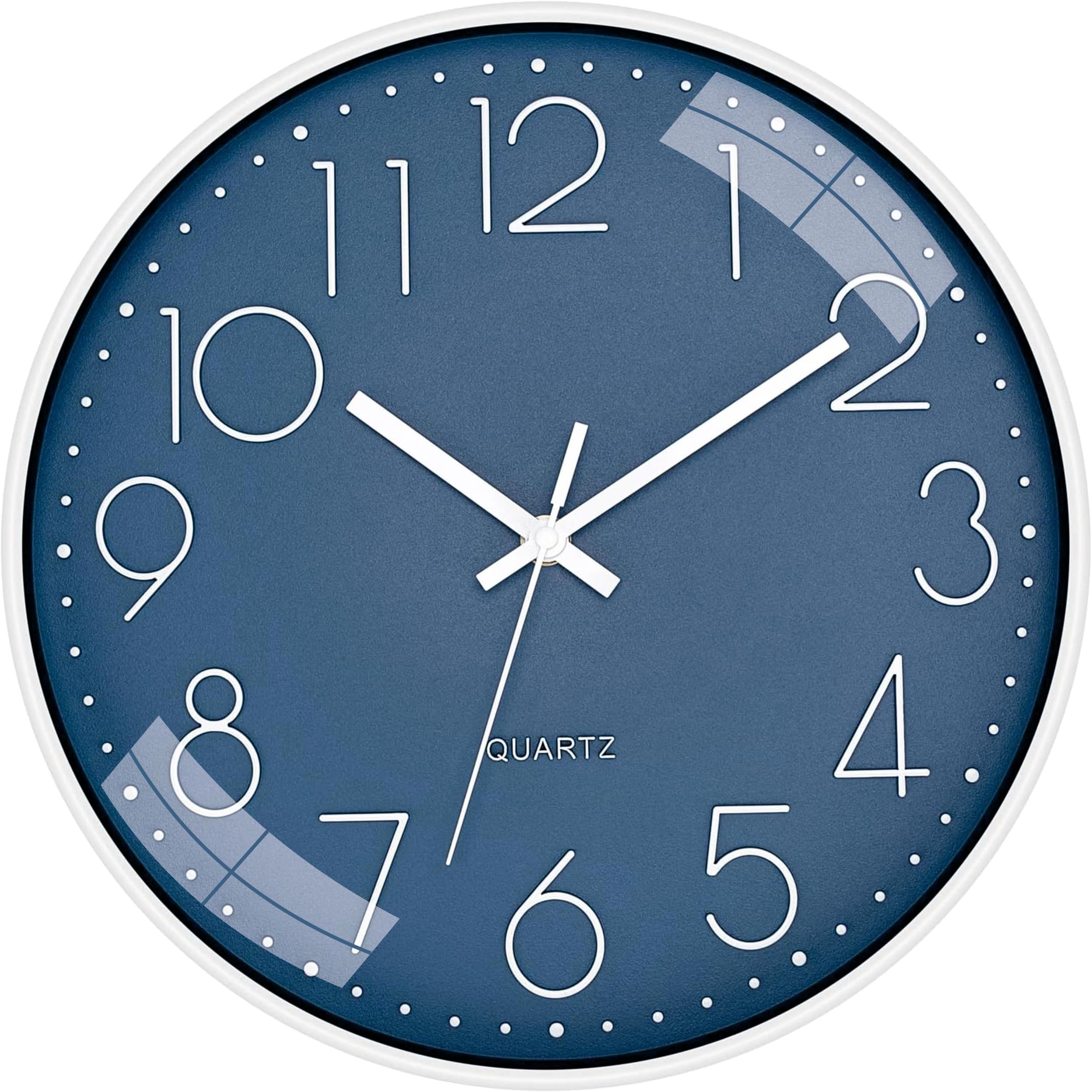 Buy Rylan Plastic Analog Wall Clock 12" Silent Quartz Decorative Latest ...
