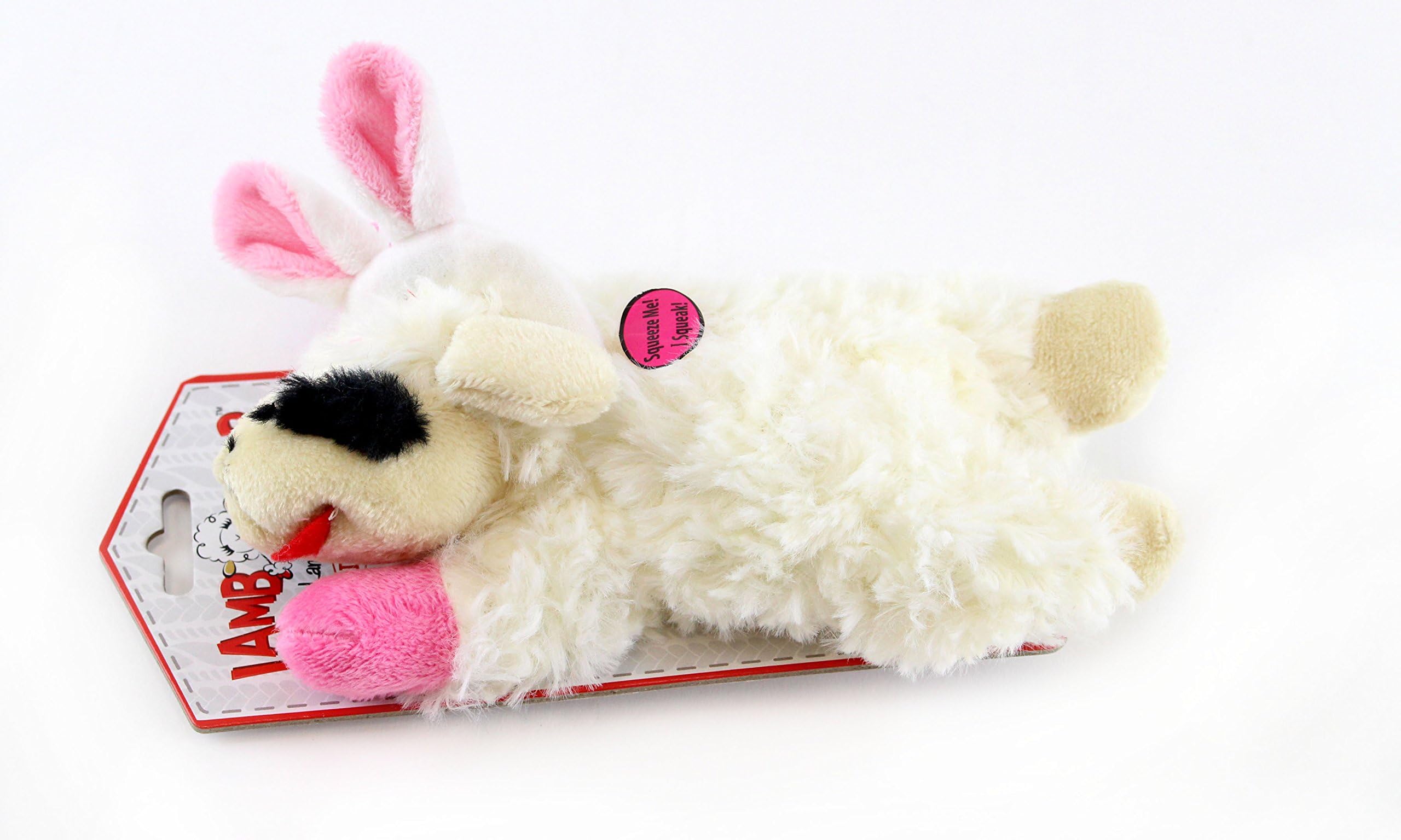 Amazon.com : Multipet Easter Bunny Ears Lamb Chop Dog Toy 6 inch Mini ...