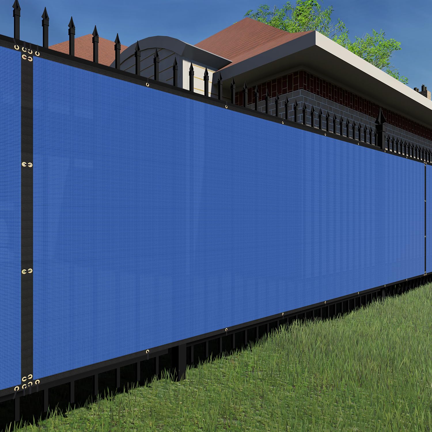 Snapklik.com : Privacy Fence Screen Blue 6 X 50 For Patio Garden Heavy ...