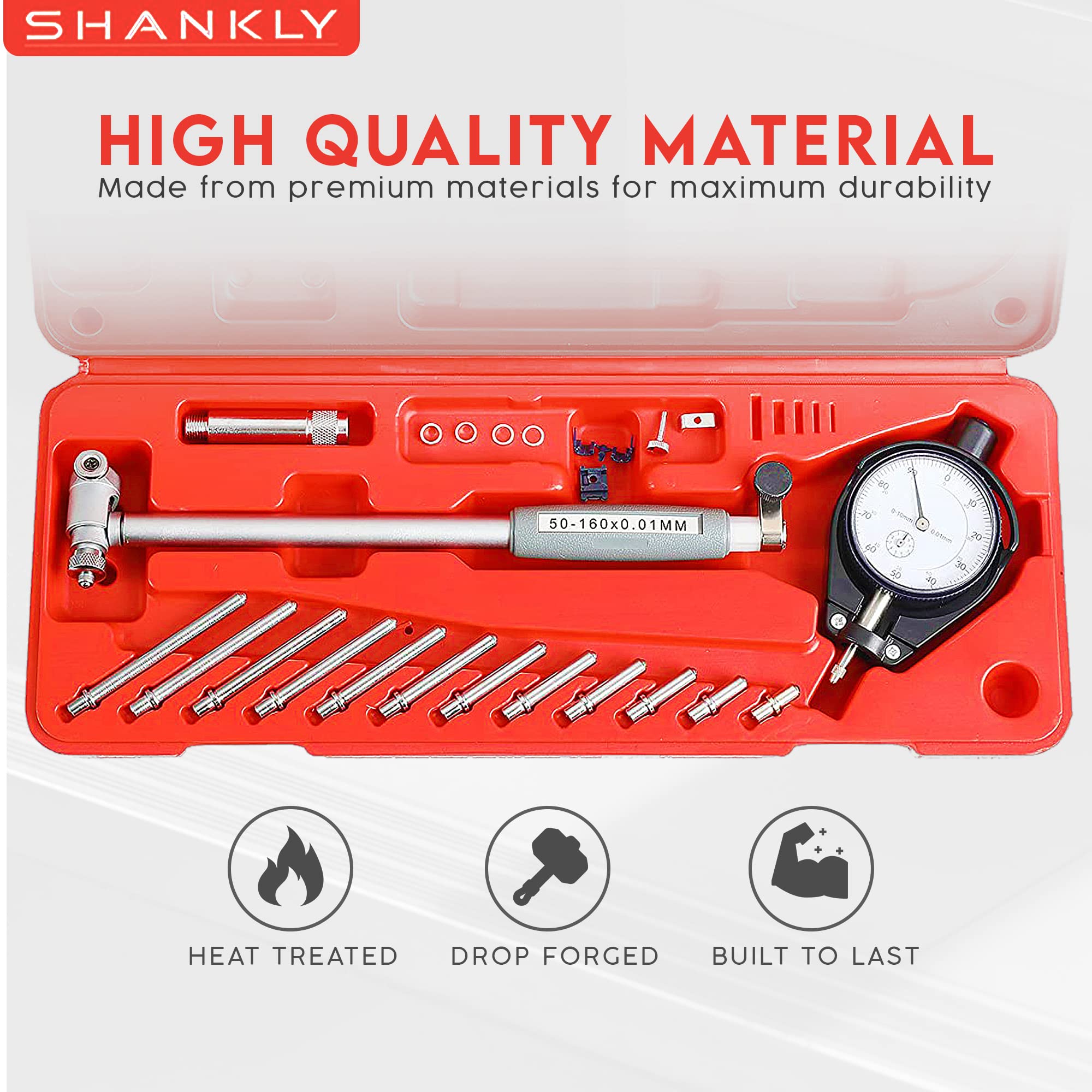 Snapklik.com : Shankly Dial Bore Gauge 0.001m, Deep Engine Hole ...