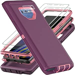 Amazon.com: YKHJKLEC for Samsung Galaxy Note 9 Case, Military Grade Shockproof/Drop Proof/Dust ...
