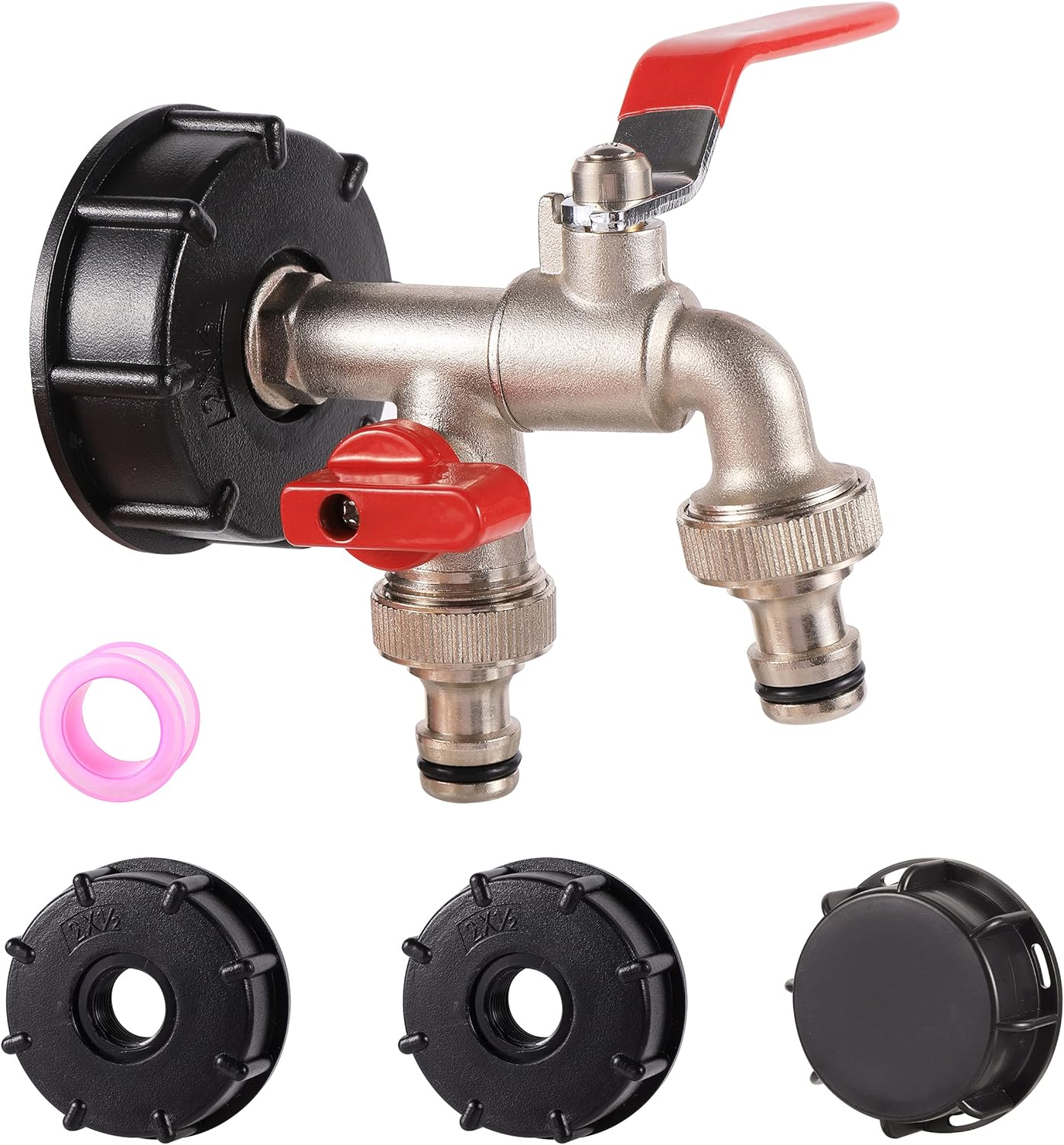 FOGWOWO 1/2inch ibcTank Fittings, Female,Threaded Joint, Valve Fitting ...