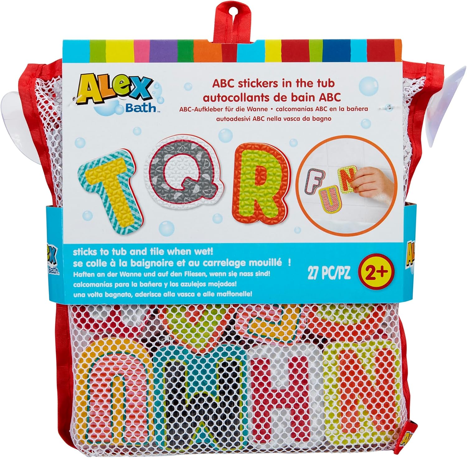 Amazon.com: Alex: Bath ABC Stickers in The Tub - Foam Letters Bath Time Toy Set, Alphabet ...