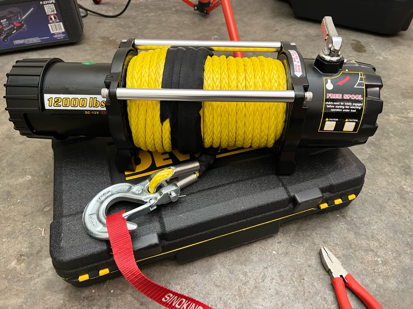 $27/mo - Finance SINOKING 12V Electric Winch 12000lb Waterproof ...