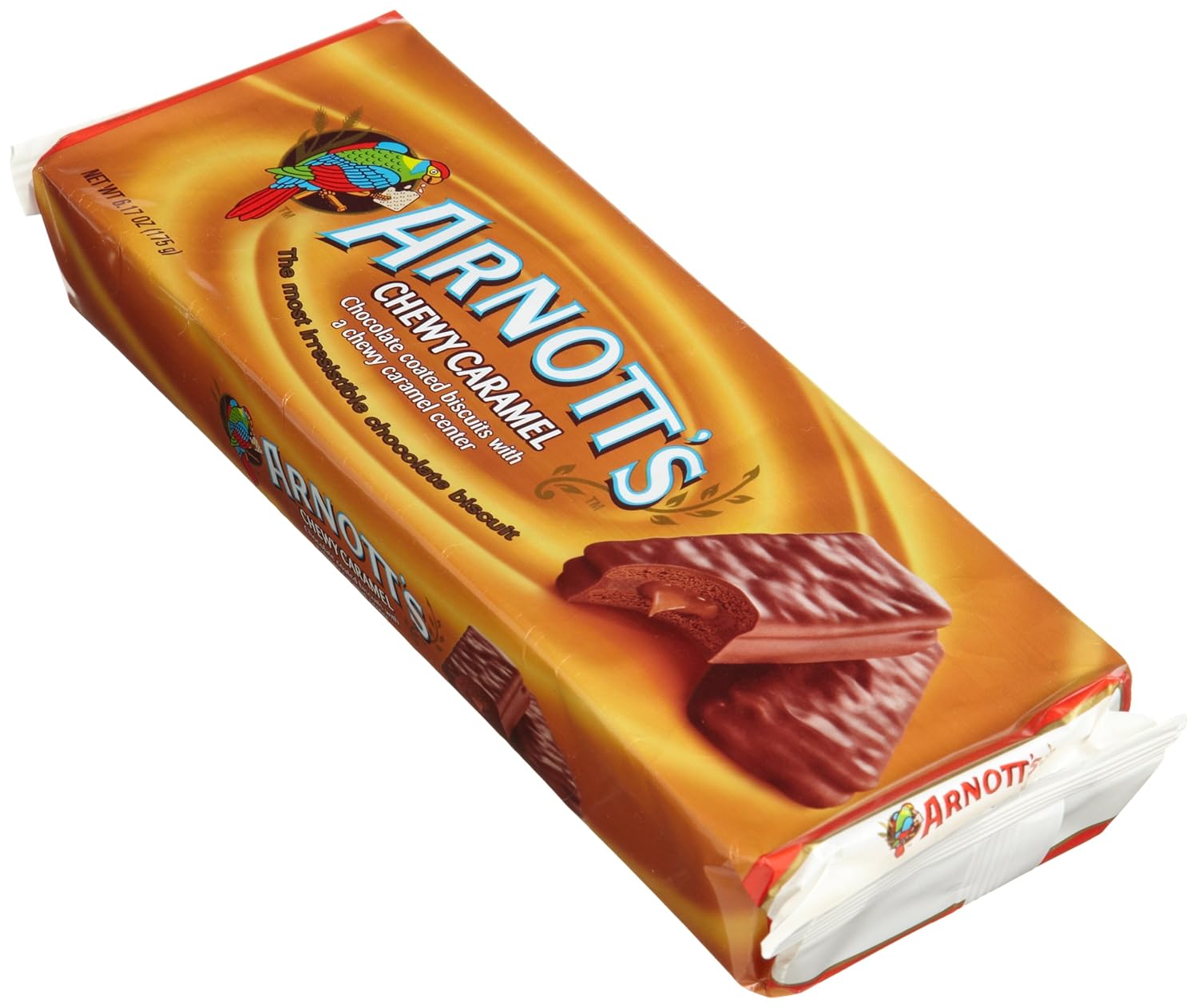 Amazon.com: Arnott's Chewy Caramel Chocoate Coated Biscuits, 6.17-Ounce ...