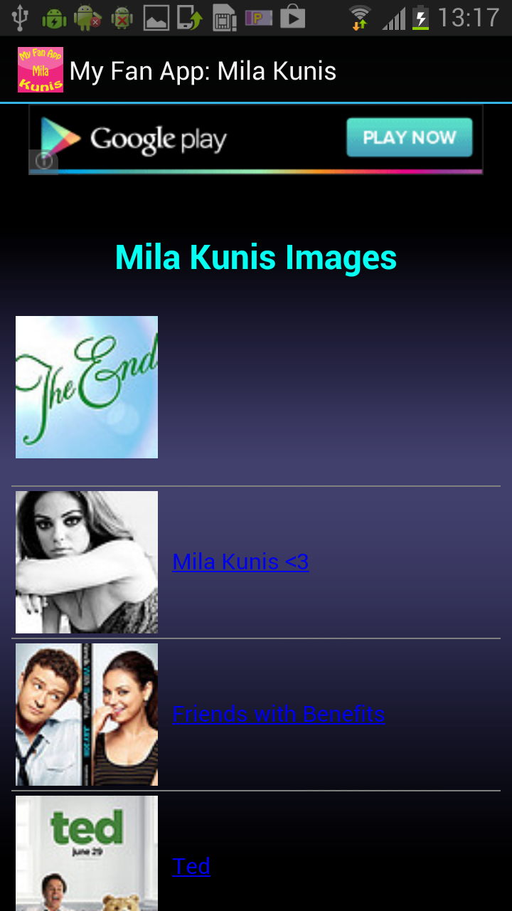 My Fan App : Mila Kunis - App on the Amazon Appstore