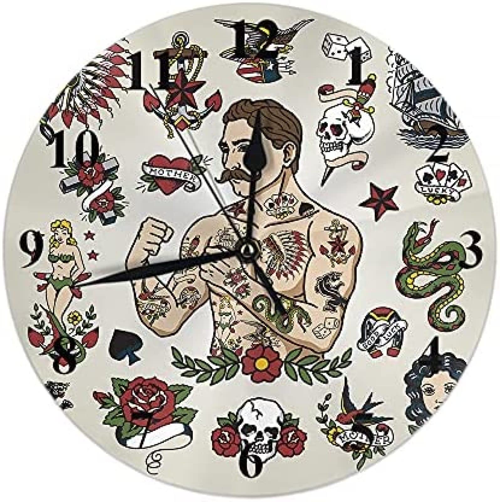 Traditional Clock Tattoo