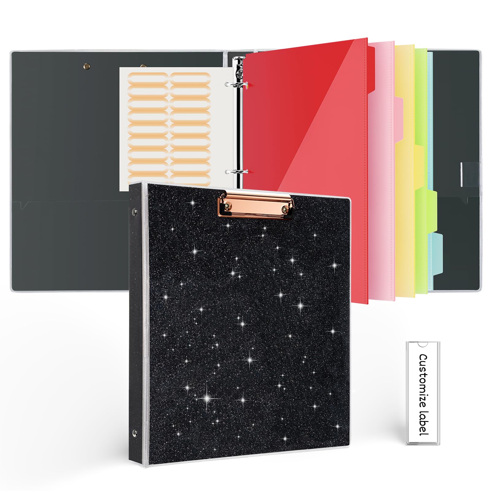 Snapklik.com : EYROZILL 3 Ring Binder 1 Inch, Cute Binder For Letter Size