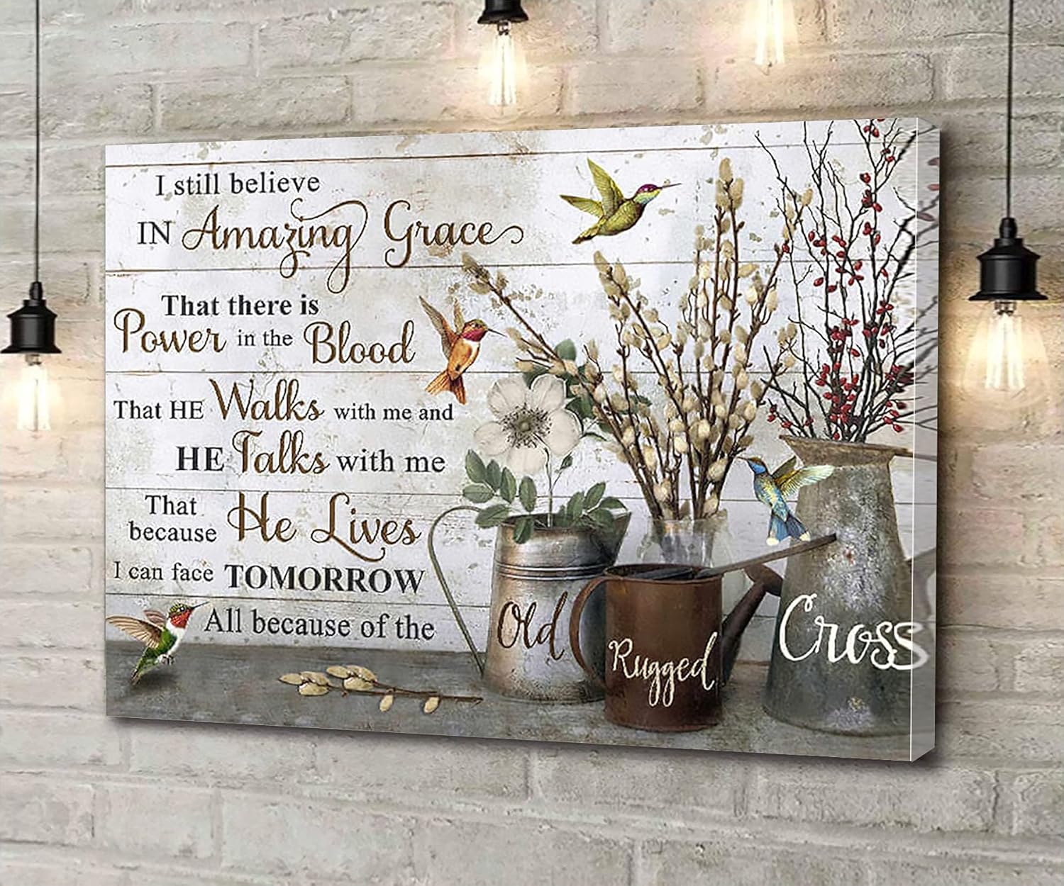 Amazon.com: Canvas Wall Art I Still Believe In Amazing Grace Wall Art ...