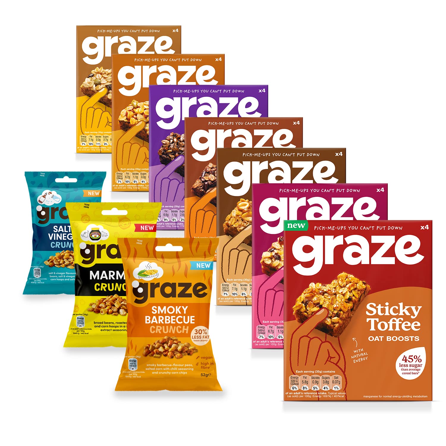 Graze - Sweets & Crisps Snacks Selection - Snack Bars variety box ...