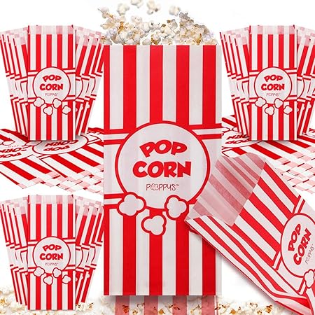 Amazon.com: 1000 Pieces Paper Popcorn Bags, 1 oz Popcorn Bags ...