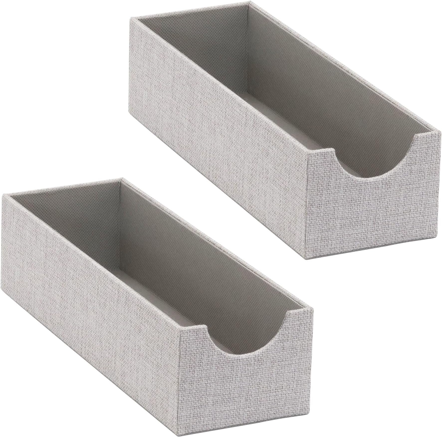 Amazon.com - Household Essentials Drawer Organizer Tray 2 Pack, Gray ...