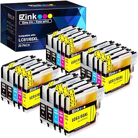 Amazon.com: 12-Pack ColorPrint Compatible Ink Cartridge Replacement for LC61 LC-61 LC 61 LC-65 ...