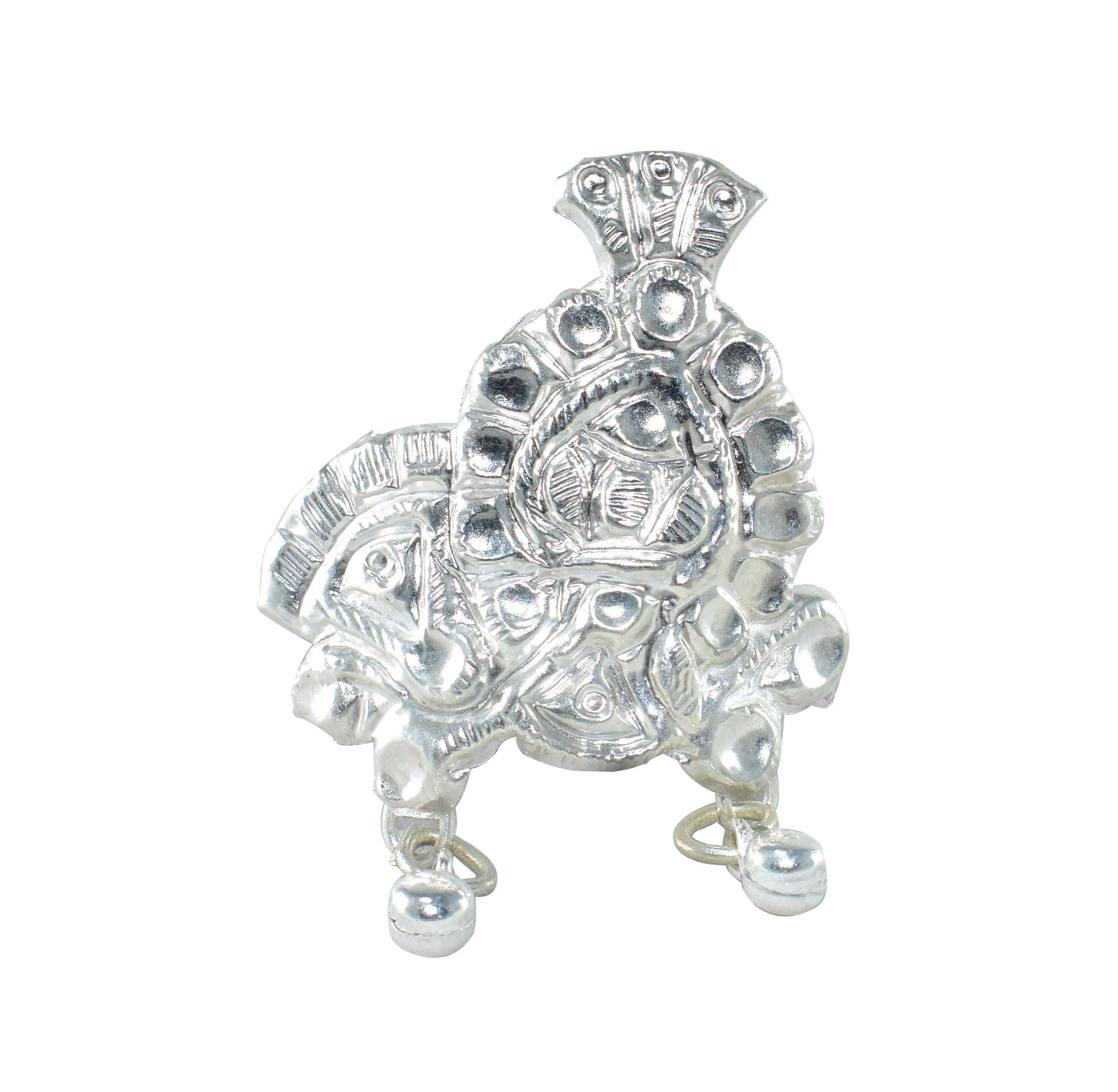 Buy KMJ Pure Silver mukut/Crown for laddu gopalji, Lord Krishna Idol ...