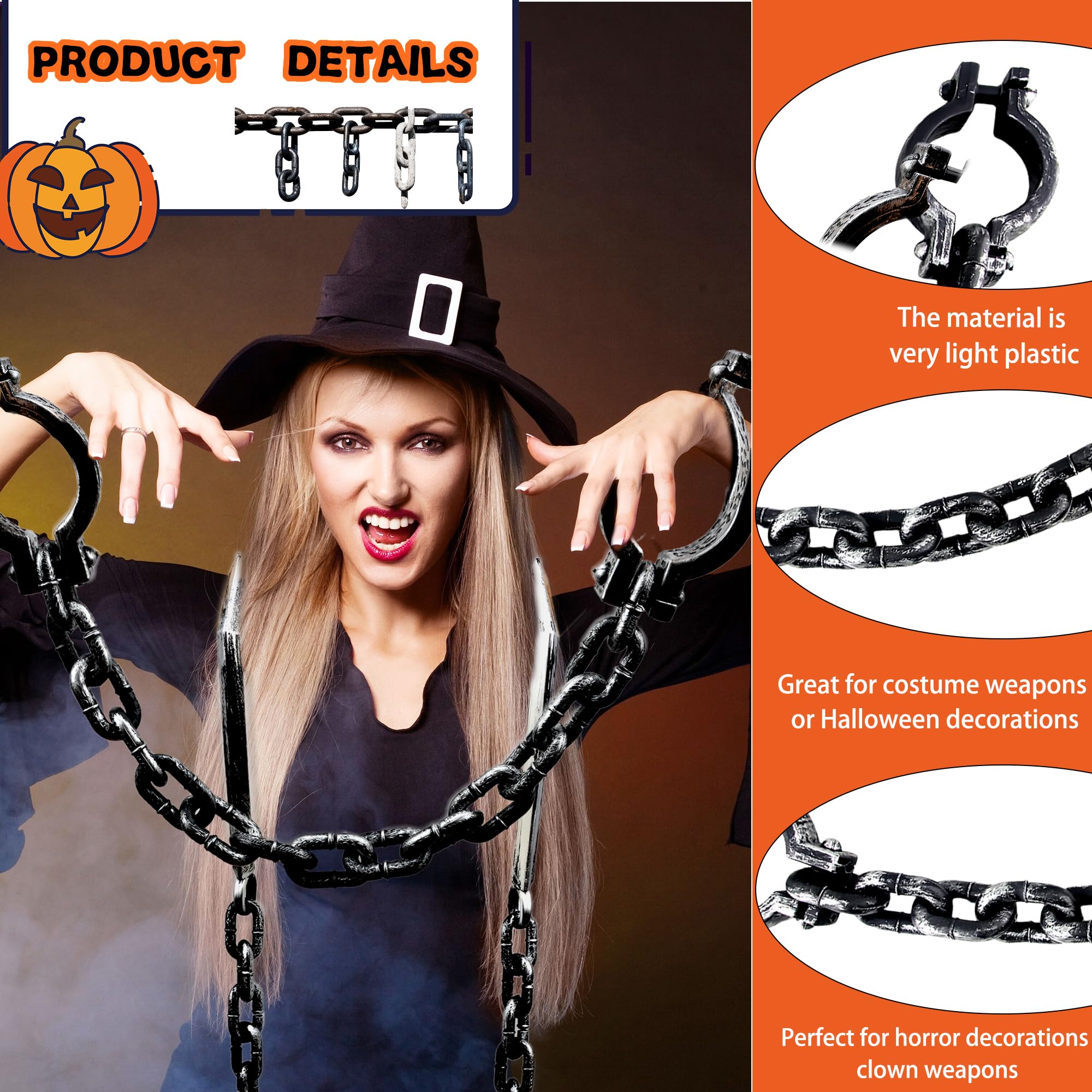 Alice In Chains Costume 1 Set Halloween Prisoner Costume Chain Props ...