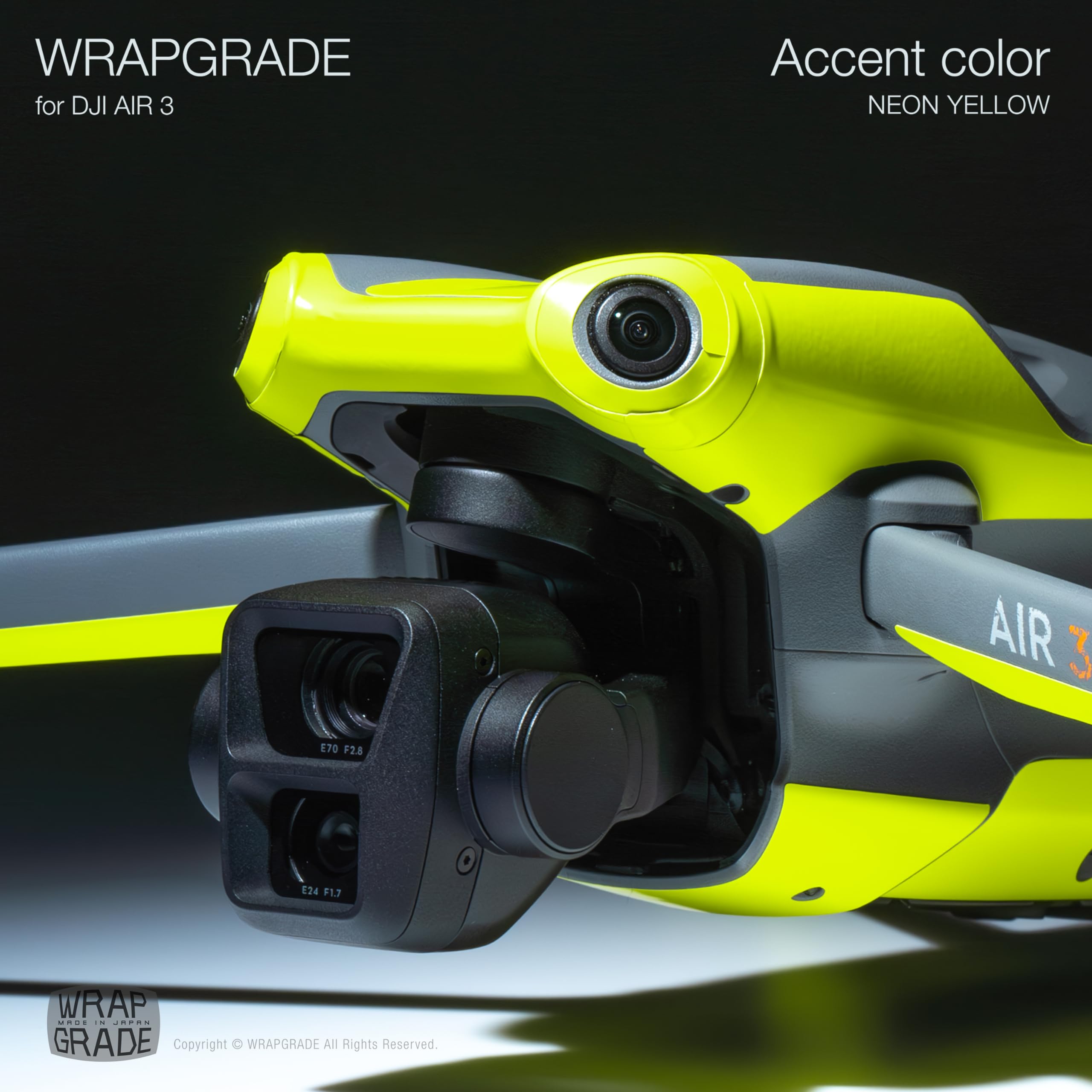 Wrapgrade For Dji Neo Accent Color Sticker (neon Yellow 3M Vinyl Wraps ...
