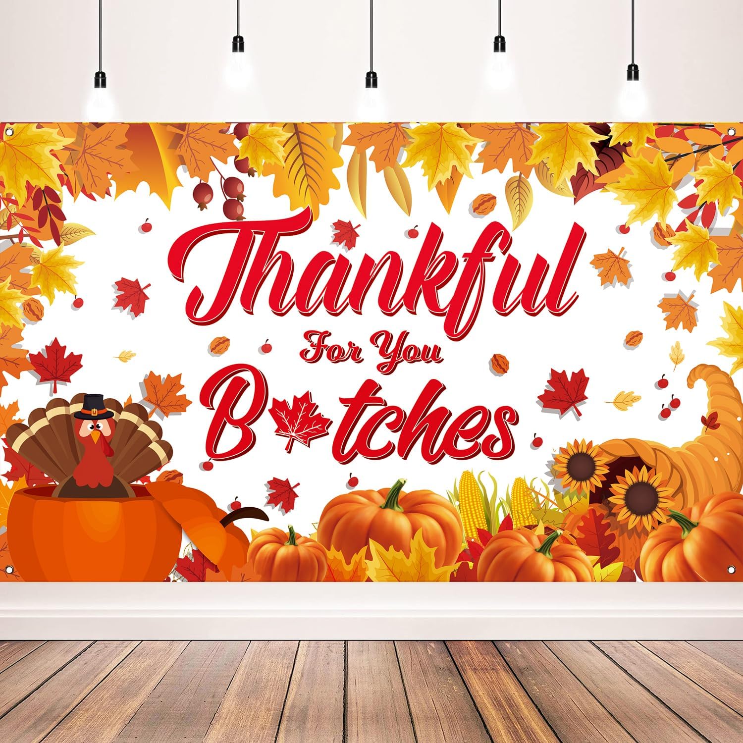 Amazon.com : Thanksgiving Party Decorations - Funny 'Give Thanks ...