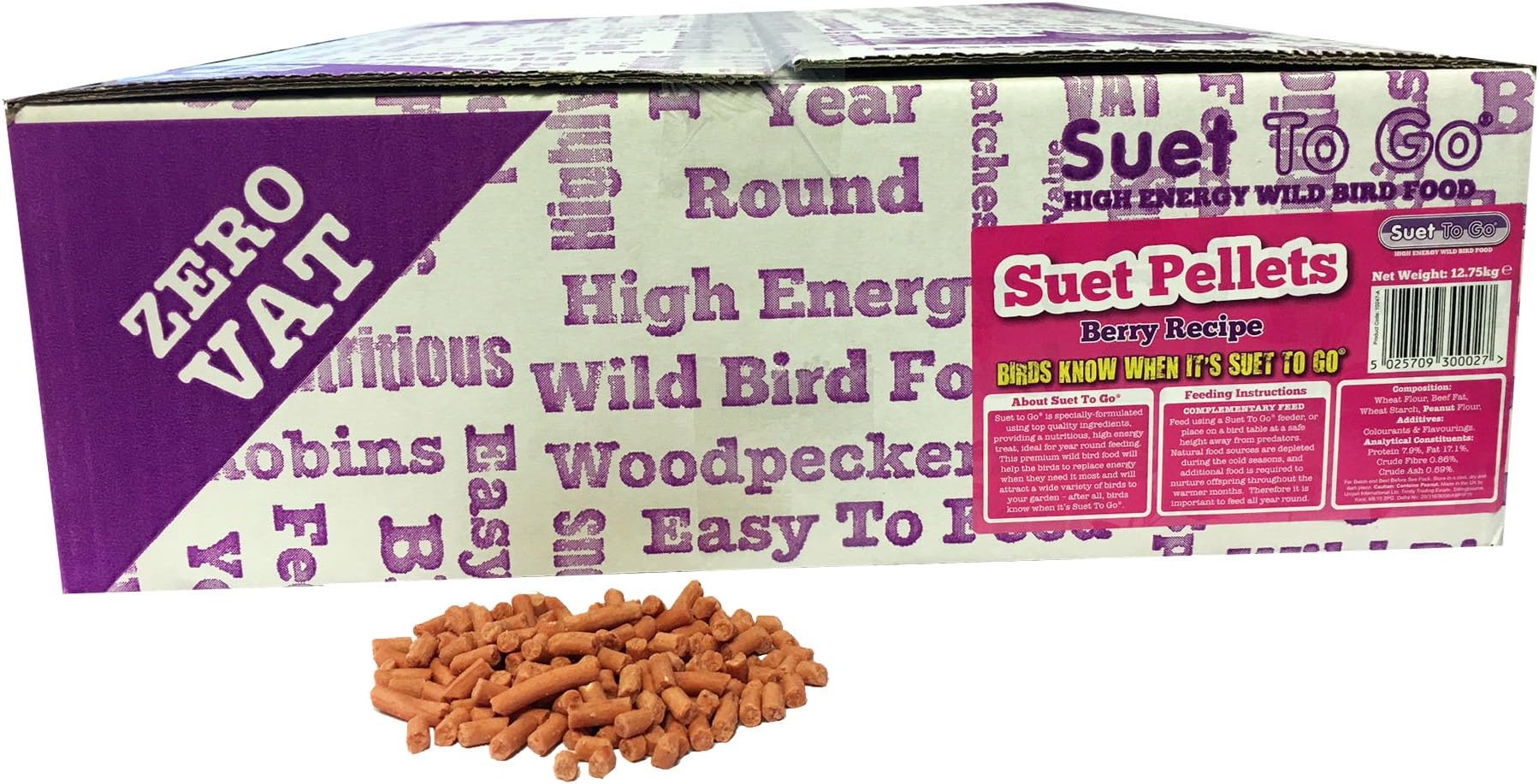 Extra Select Suet Nuggets Wild Bird Treat Berry & Bugs 1kg : Amazon.co ...