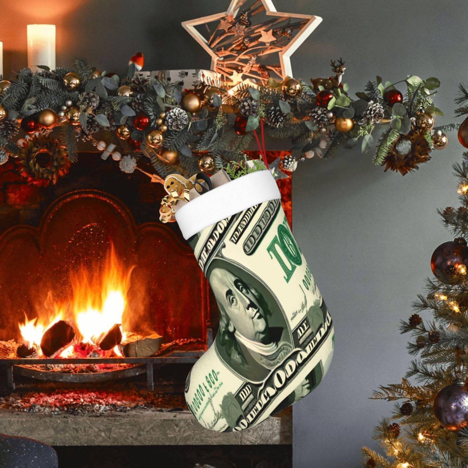 Stocking With Money Clipart Amazon.com: FYCFSLMY American Dollar Money