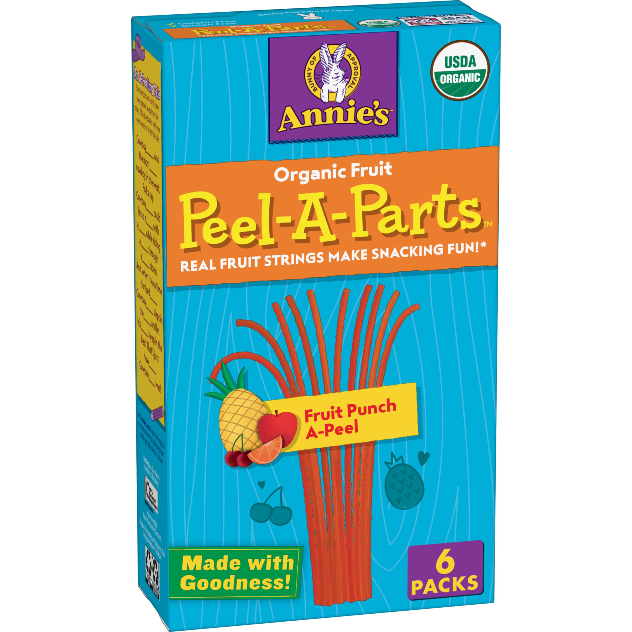 Snapklik.com : Annies Organic Peel-A-Parts Fruit-Flavored Snacks