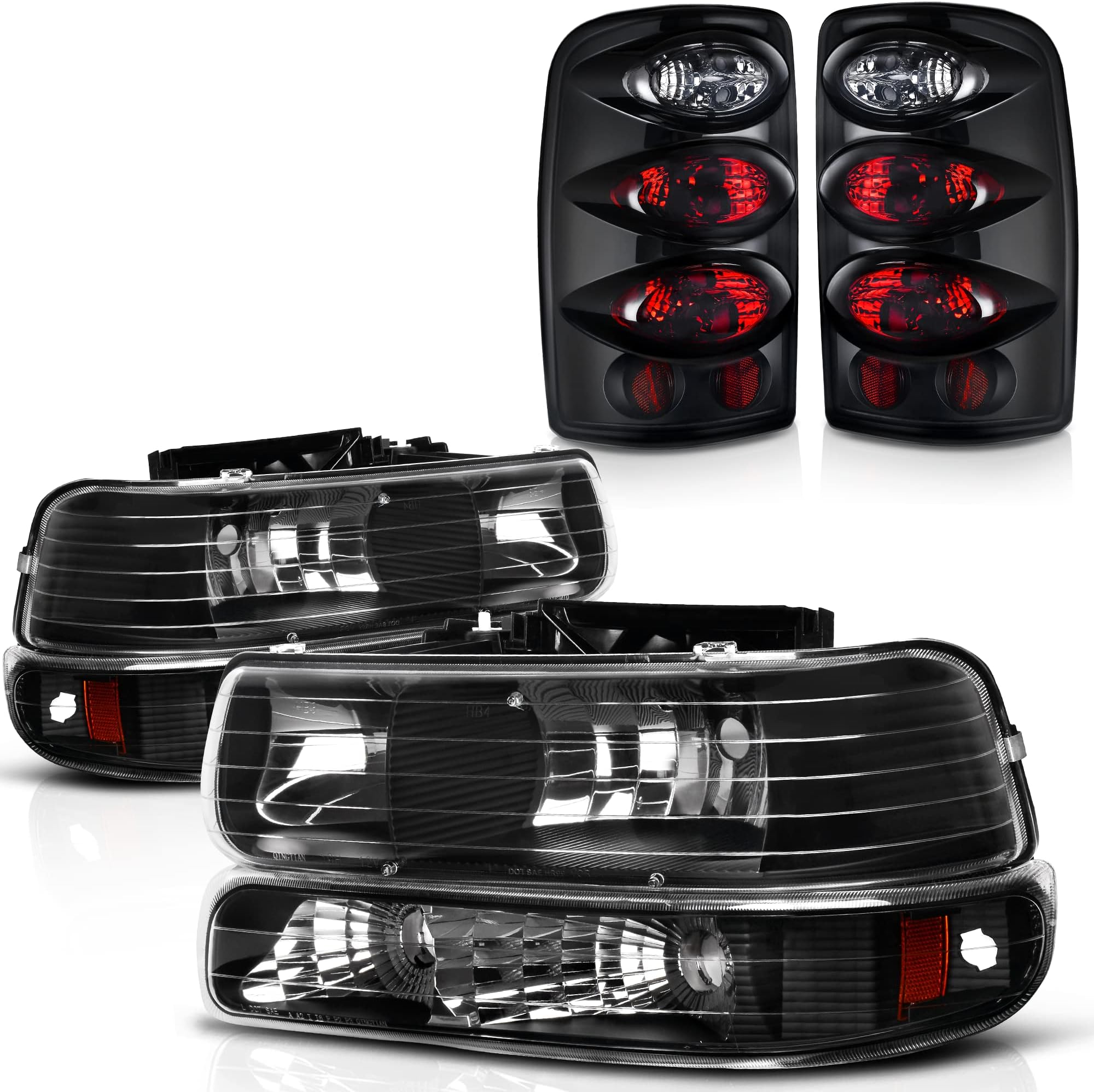 Amazon.com: DWVO Head Light Assembly and Tail Light Compatible with ...