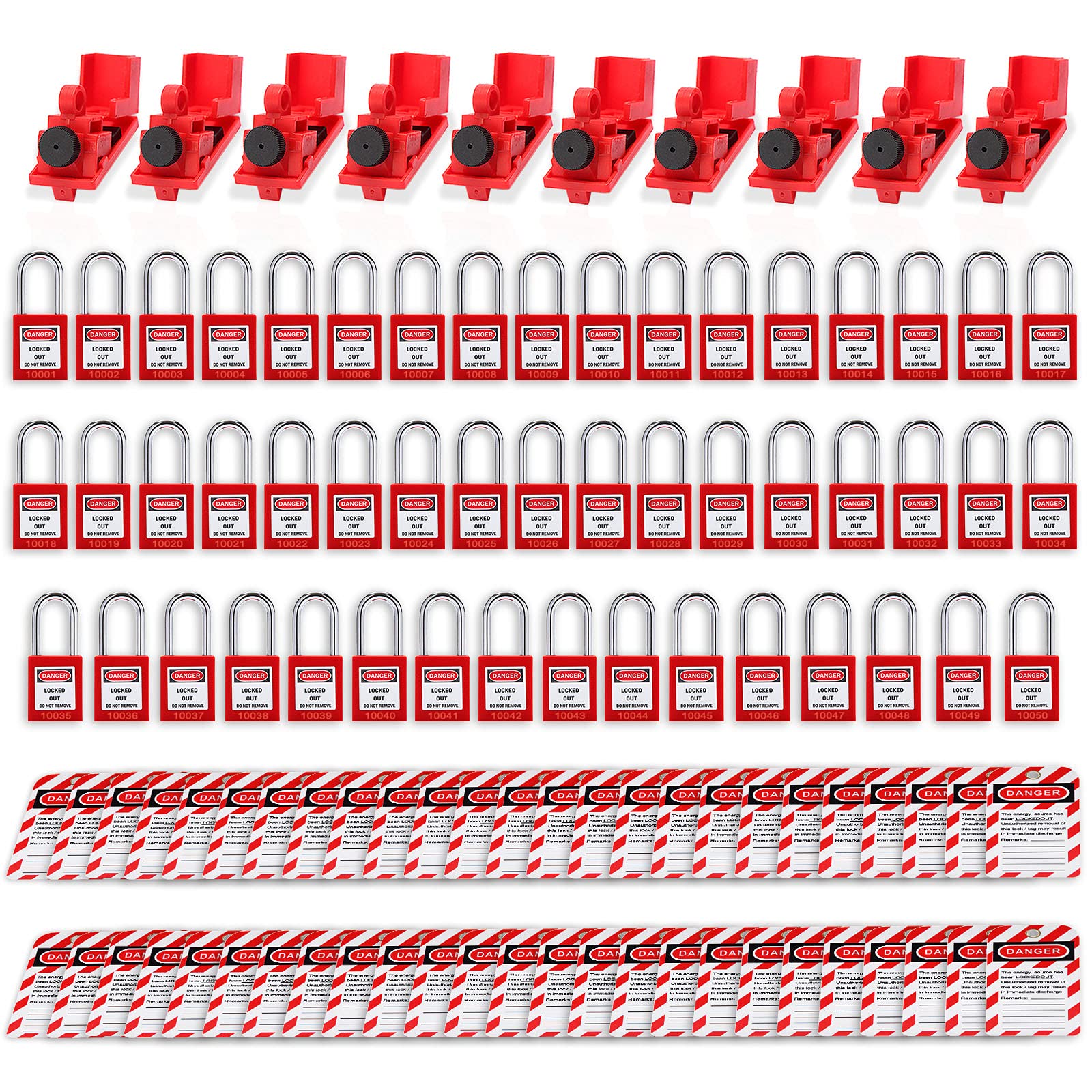 Lockout Tagout Locks Loto Tags Circuit Breaker Lockout Device ...