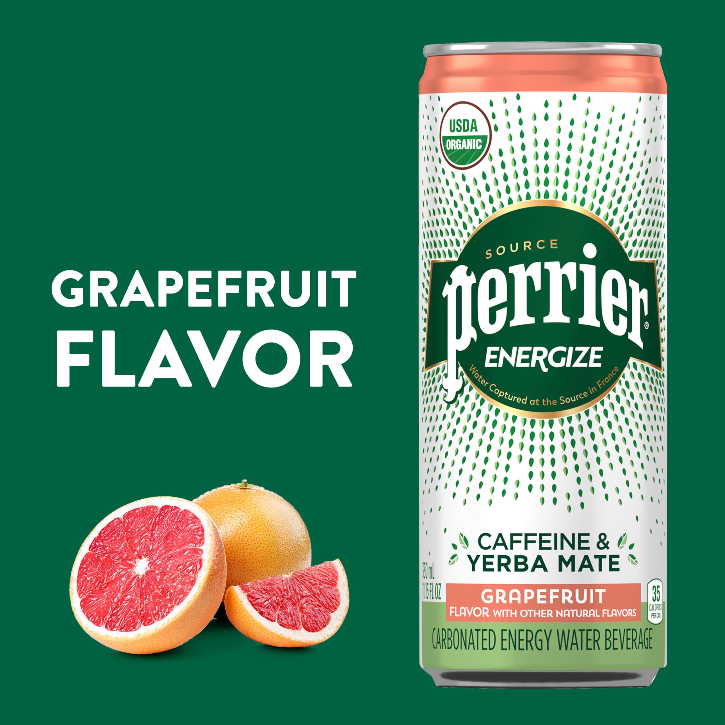 Buy Perrier Energize Grapefruit Flavored Carbonated Energy Water ...