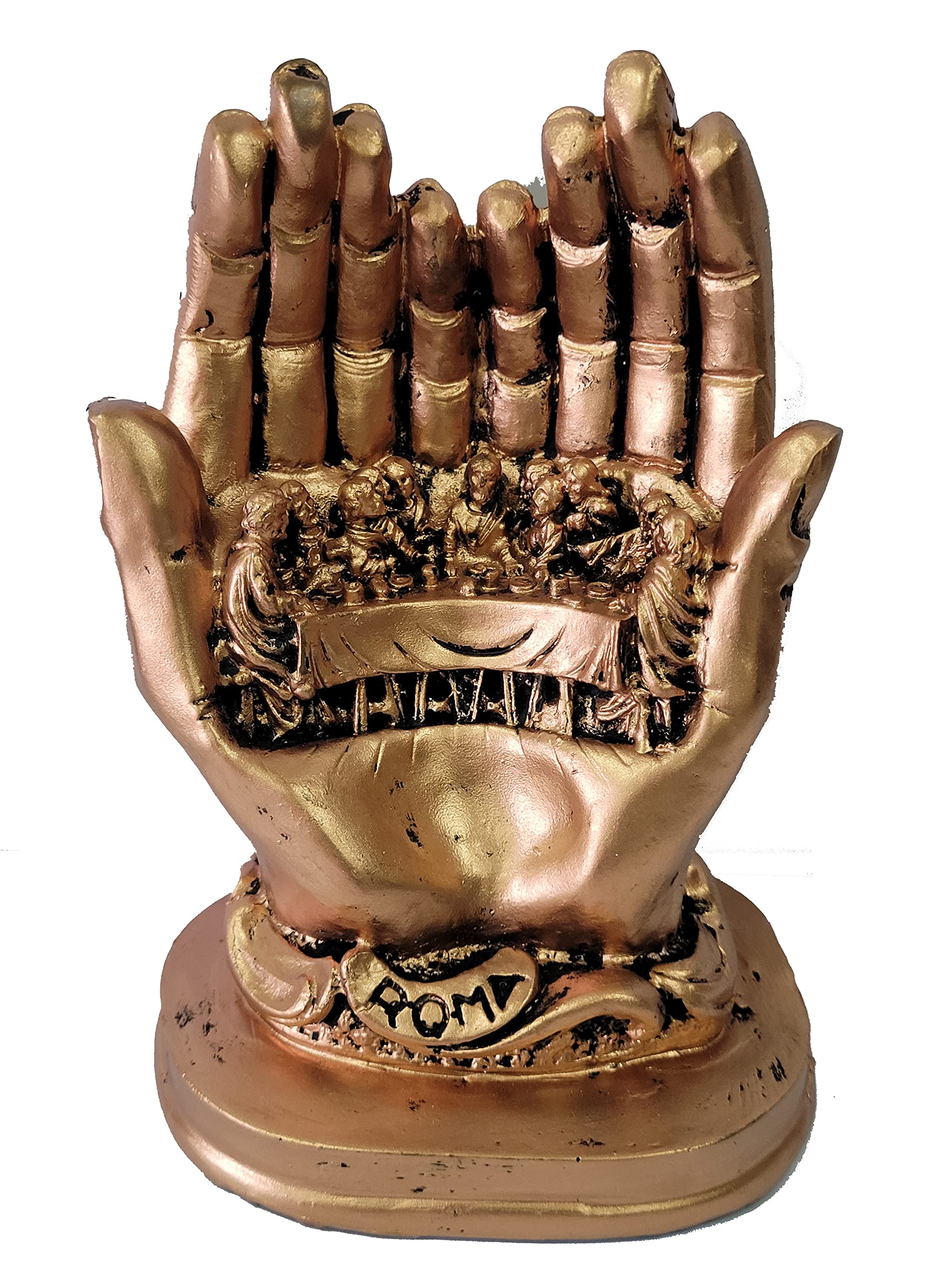 Buy Resin Hand Last Supper for Table - Copper Color | Statue of Last ...