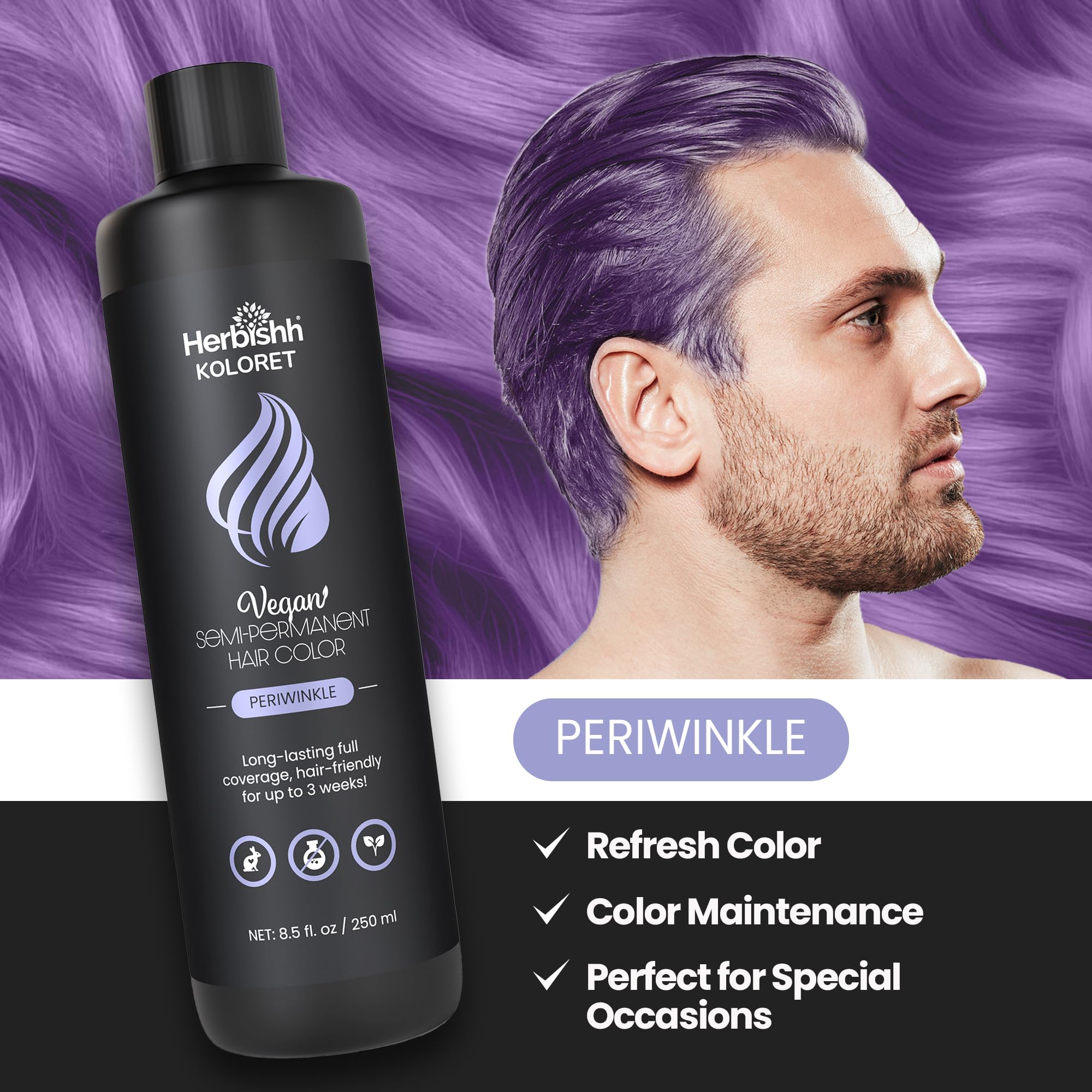 Periwinkle Color Hair Adore Semi Permanent Hair Color 197 Periwinkle